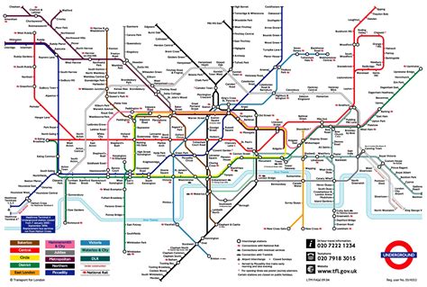 Printable London Tube Map 2022