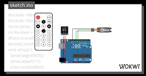 Praktikum Servo Dgn Ir Wokwi Esp32 Stm32 Arduino Simulator