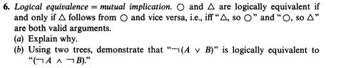 6 Logical Equivalence Mutual Implication And Δ