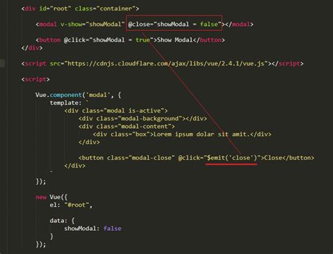 Vue Components modal 範例