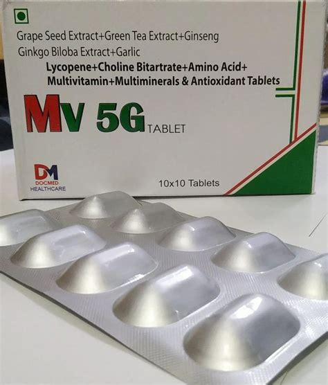 Mv 5g Tablets Multivitamin 10 X 10 At ₹ 230strip In New Delhi Id