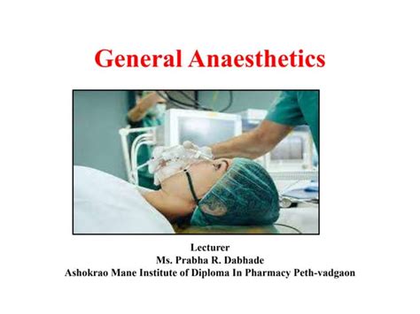 General Anaestheticspptx General Anaestheticspptx