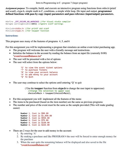 Solved PROGRAMMING IN C THIS SAME QUESTION ON CHEGG IS Chegg