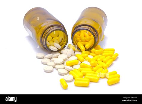 Vials With Two Types Of Drugs Stock Photo Alamy