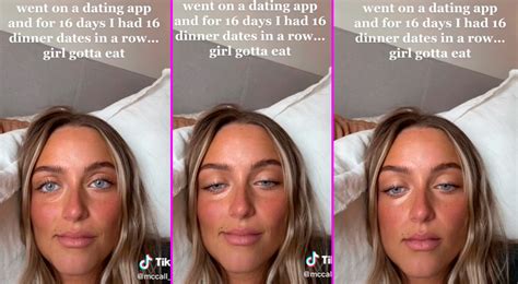 TikTok viral Joven confiesa que aceptó tener 16 citas en 16 días para poder comer gratis video