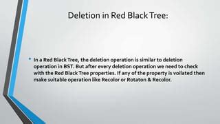 Red Black Tree PPT