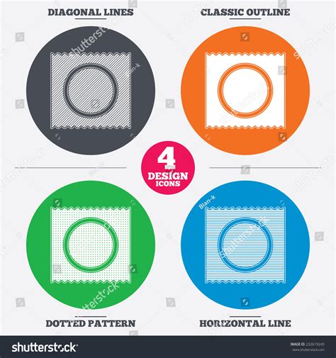 Diagonal Horizontal Lines Classic Outline Dotted Vector De Stock Libre De Regalías 232619245