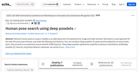 Human Pose Search Using Deep Poselets [scite Report]