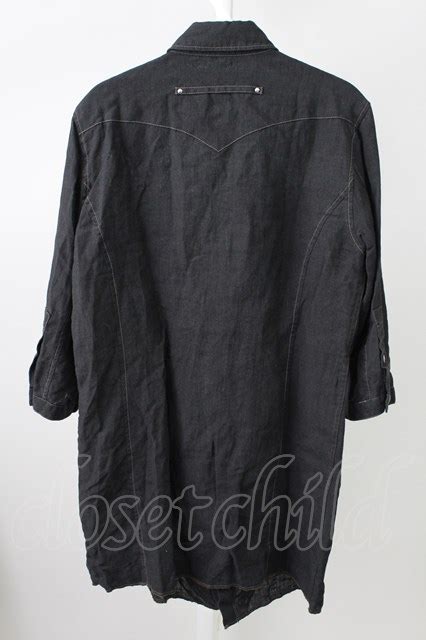【sale】tornado Mart ウエスタンロング七分袖シャツ M ブラック T 23 11 30 036 To Sh Ym