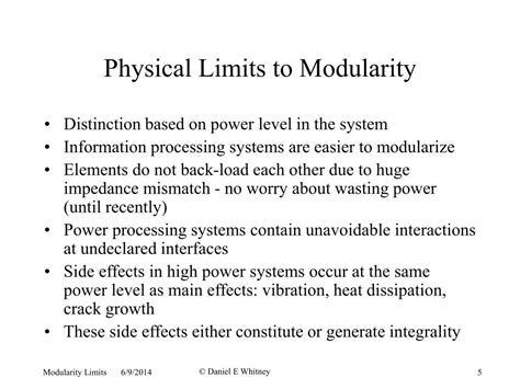 ppt physical limits to modularity powerpoint presentation free