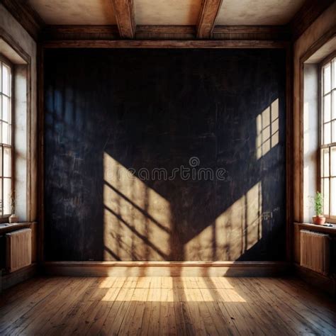 Blank Empty Blackboard For Written Message In Retro Vintage