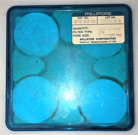 New Open Box Millipore Ap10 04700 Cellulose Support Pads 47mm Pack
