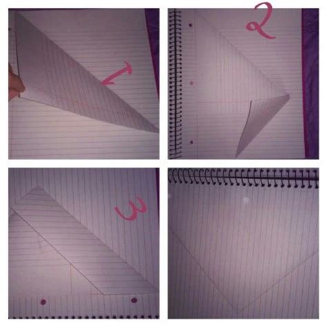 Folded Paper Dividers For Notebook Ect Diy Notebook Notebook