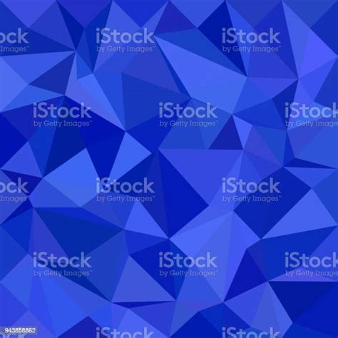 Blue Irregular Triangle Mosaic Background Design Stock Illustration Download Image Now