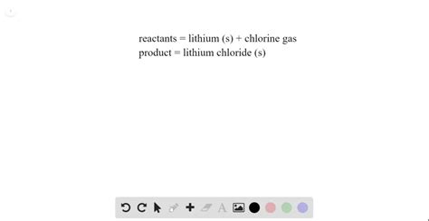 Solved Write A Skeleton Equation For The Reaction Between Lithium S