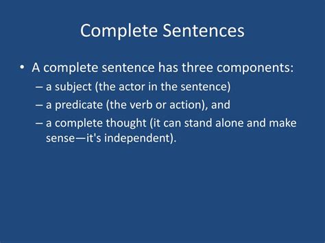 Is Why A Complete Sentence At Jake Burdekin Blog