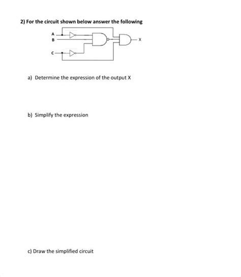Solved For The Circuit Shown Below Answer The Following Chegg