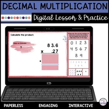 Multiplying Decimals Digital By Stress Free Teaching TPT