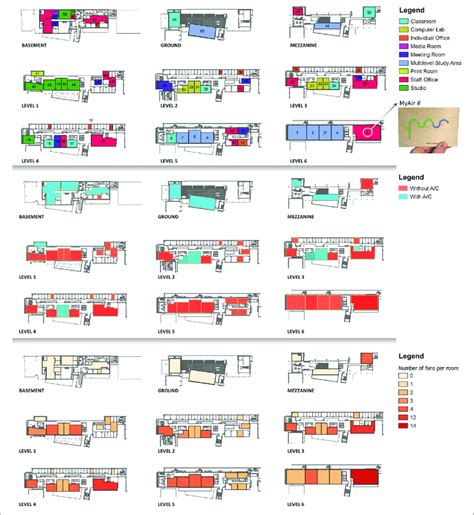 Gis Representation Of Monitored Rooms Across The Different Levels Of Download Scientific