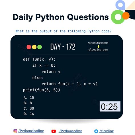Python Coding On Linkedin Python Coding Challenge Day 172 What Is The Output Of The Following