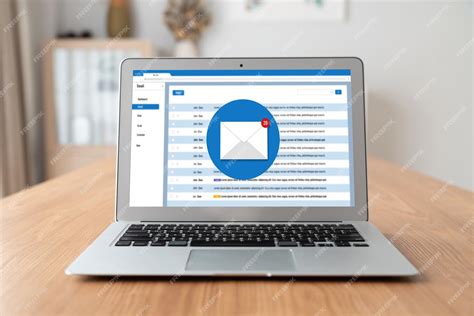 Premium Photo Email Notification Message Showing On Computer Screen Snugly