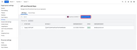 manage your api keys and secret keys amplitude