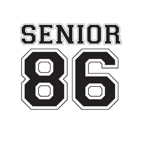 Premium Vector Senior Class Of 86 T Shirt Design Vector