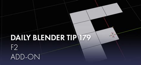 Daily Blender Tip 179 F2 Add On BlenderNation