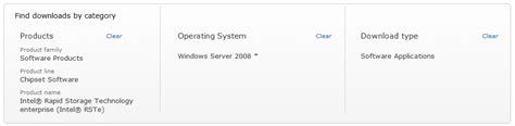 manage intel raid in windows server fault