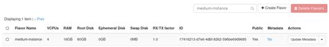 Manage Flavors In Openstack Openmetal Docs