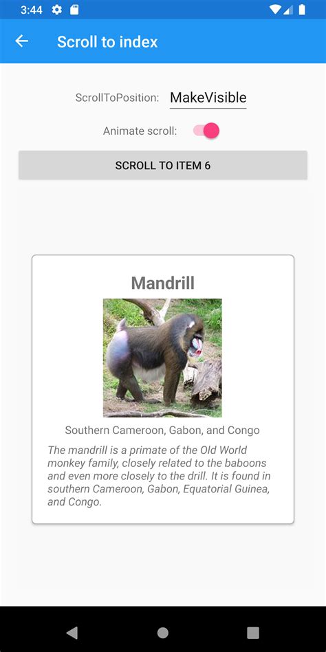 Bug Android CarouselView ScrollTo By Index Not Working Issue Xamarin Xamarin