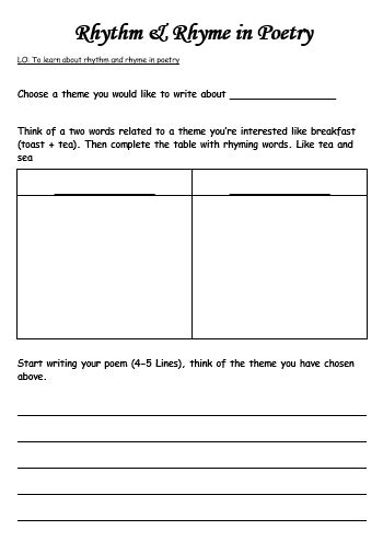 Writing Poetry Rhythm And Rhyme Lesson 4 Part 2 Ks1ks2