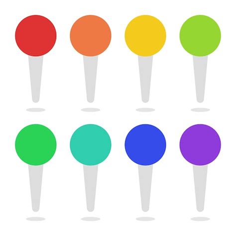 Premium Vector Location Pin Pointer Multi Colour Set Vectorart