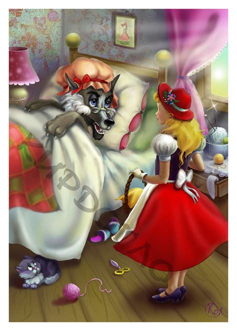 Иллюстрация Красная Шапочка в стиле детский