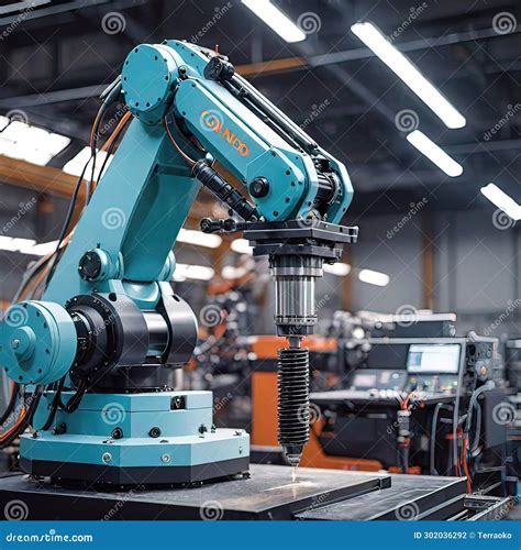 Advanced High Precision Robotic Arms On A Fully Automated Assembly Line At A State Of The Art