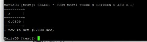 Sqlmariadb Select From Where Decimal Number Stack Overflow