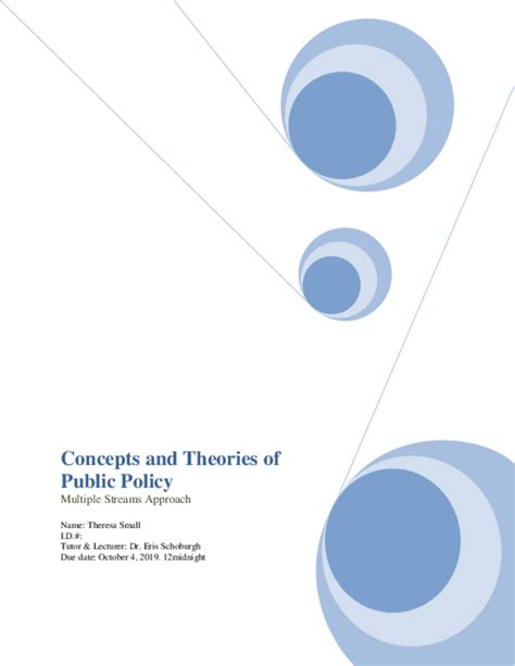doc concepts and theories of public policy multiple streams approach