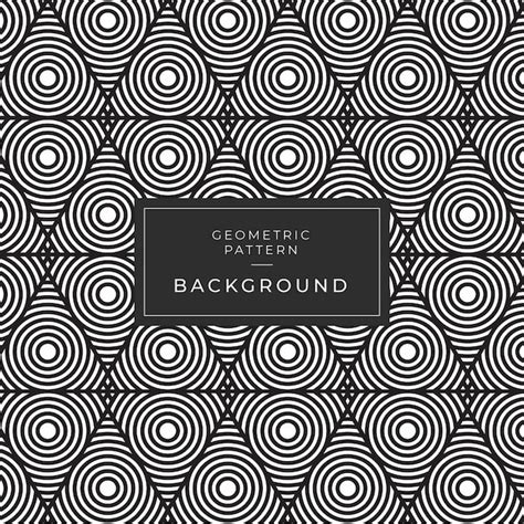 Premium Vector Geometric Monochrome Pattern