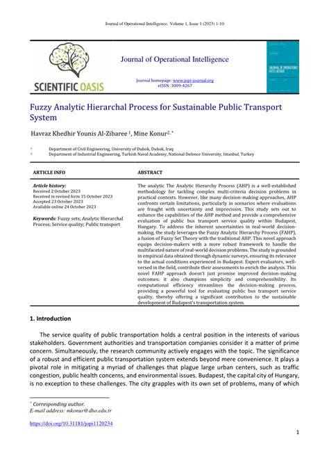Pdf Fuzzy Analytic Hierarchal Process For Sustainable Public