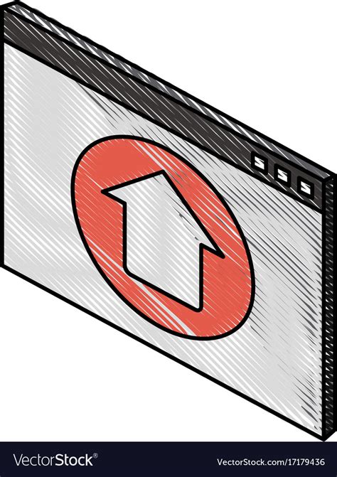 Upload Server Website Royalty Free Vector Image