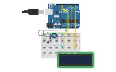 Circuit Design Lcd Monitor Tinkercad