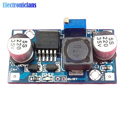 NEW LM DC DC Adjustable Power Step Down Module With Led Light In Integrated Circuits From
