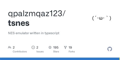 GitHub Qpalzmqaz Tsnes NES Emulator Written In Typescript