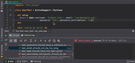 Running Tests In Rubymine Overview And Improvements The Rubymine Blog