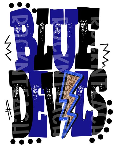 Blue Devils Blue Devils Png Blue Devils Sublimation Png Blue Devils