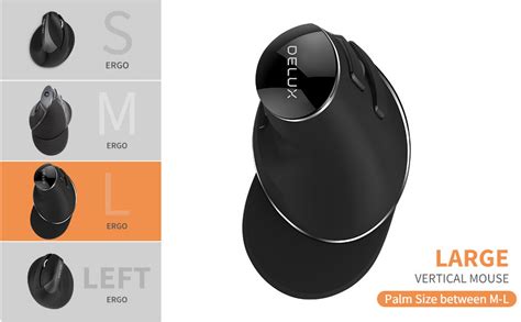 Badu Bg Delux M618pd безжична ергономична вертикална мишка Bluetooth 2 4 Ghz 4000 Dpi