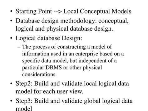 PPT LOGICAL DATABASE DESIGN PowerPoint Presentation Free Download ID