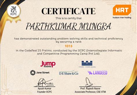 Iicpc Competitiveprogramming Learningbydoing Parth Mungra