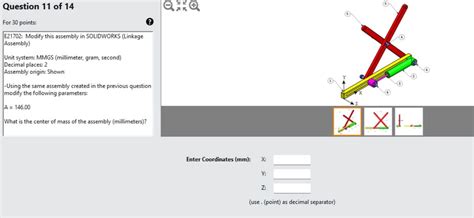 solved e21702 modify this assembly in solidworks linkage