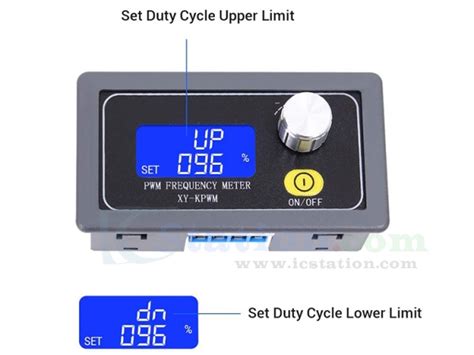 1 Channel 1Hz 150kHz PWM Pulse Frequency Duty Cycle Adjustable LCD Module